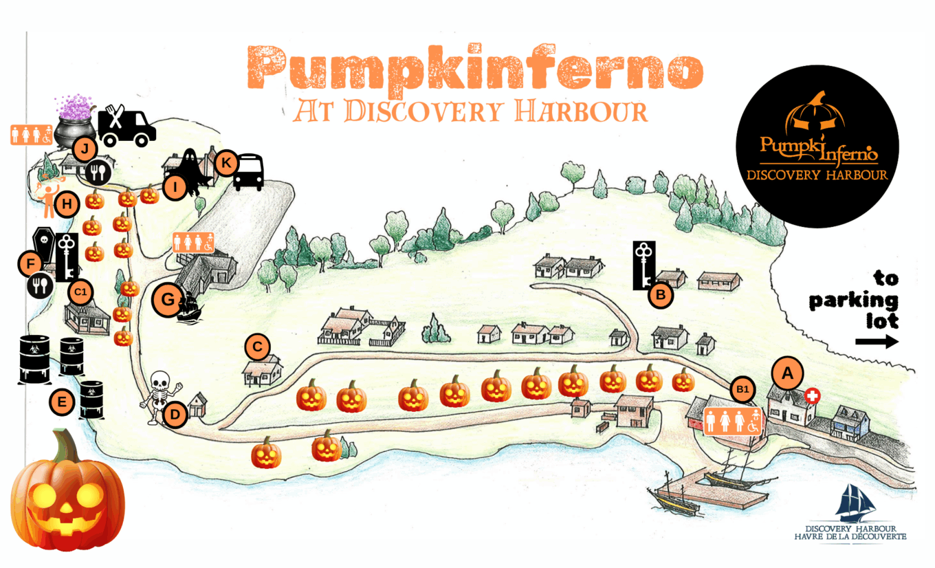 Pumpkinferno Map - Discovery Harbour